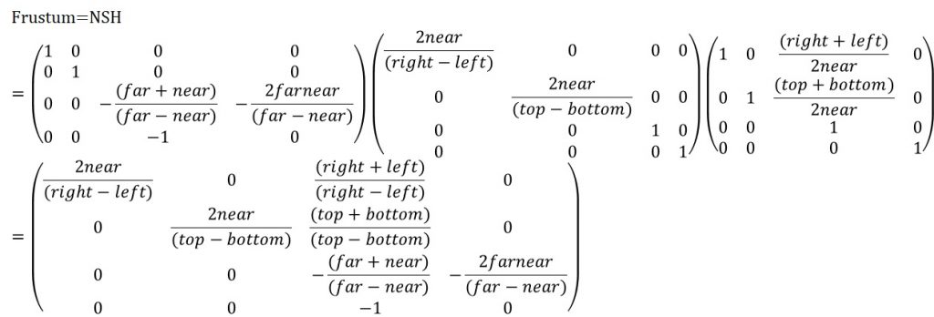 Projection Matrix – Computer Graphics
